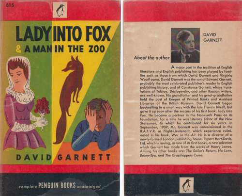 Lady Into Fox & The Man In the Zoo - David Garnett - 2 Classic Fantasy ...