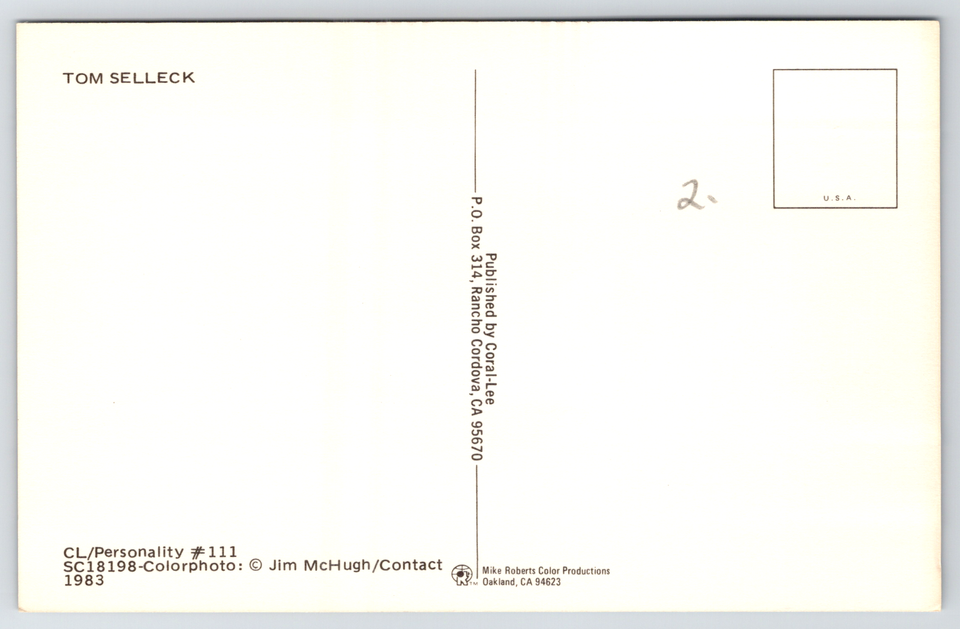 Detroit MI Native Actor Tom Selleck~Blue Bloods~Magnum PI~MLB Tigers ...