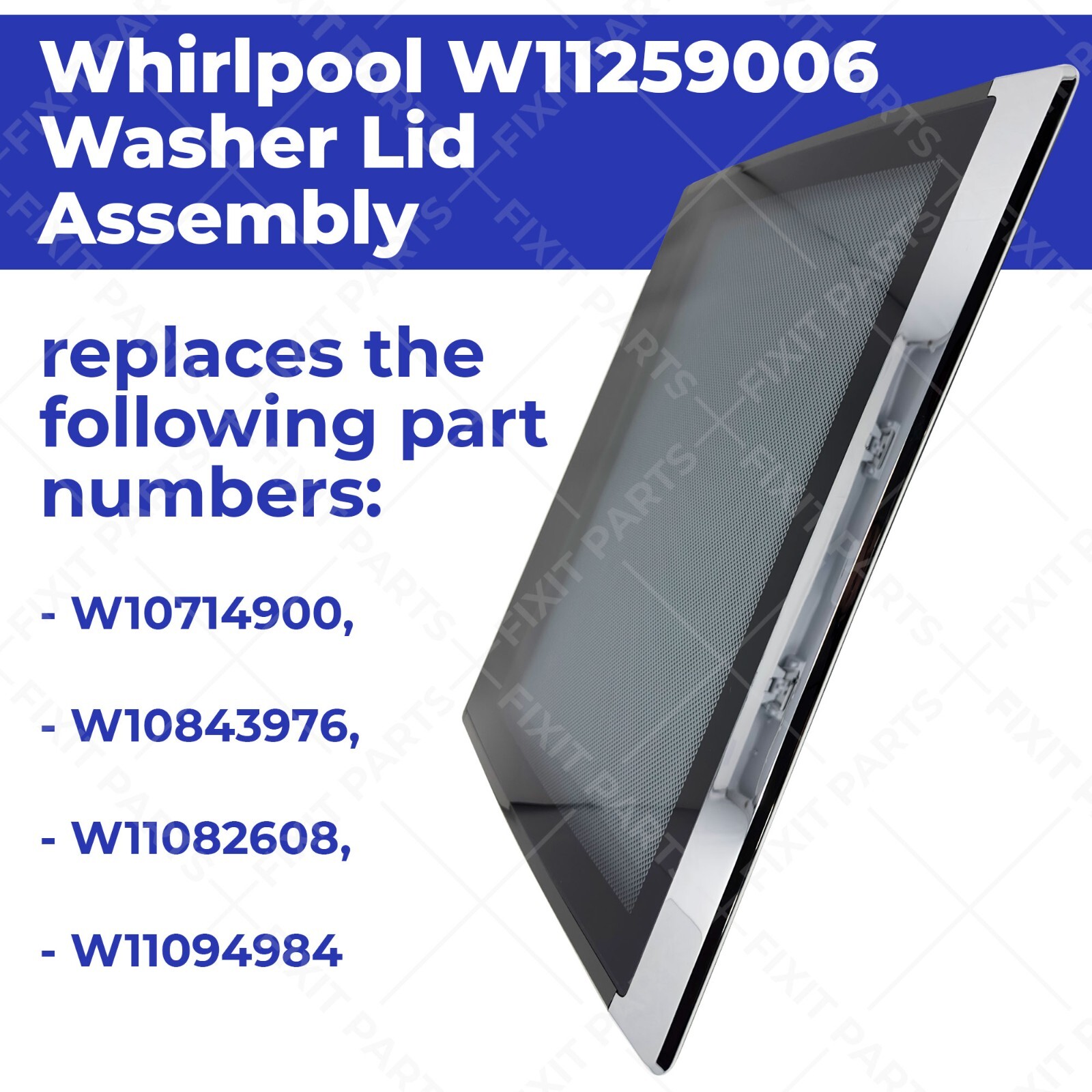 NEW W11259006 Genuine OEM Whirlpool Washing Machine Lid, Replaces ...