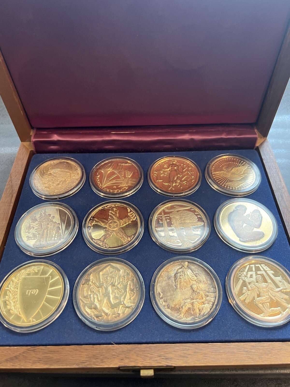 Hamilton Mint Spirit of America , Complete Set of 12 Medals. Very Rare ...