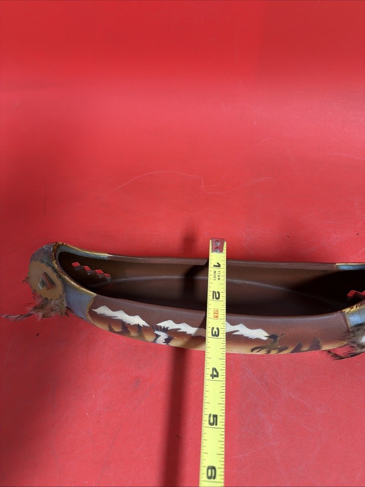 Decorative Canoe Native American Style Feather Southwestern Art | eBay