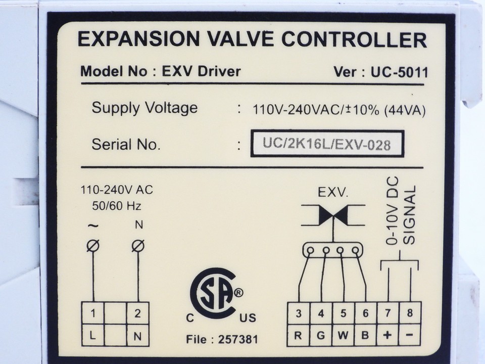 EXV-DRIVER INDUSTRIAL HVAC REFERIGERATION EXPANSION VALVE CONTROLLER ...