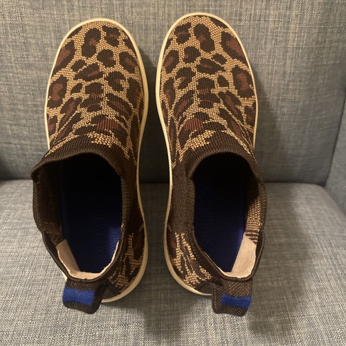 Rothys Chelsea Wildcat Leopard Pull On Bootie Flat Sneakers/ Women’s ...