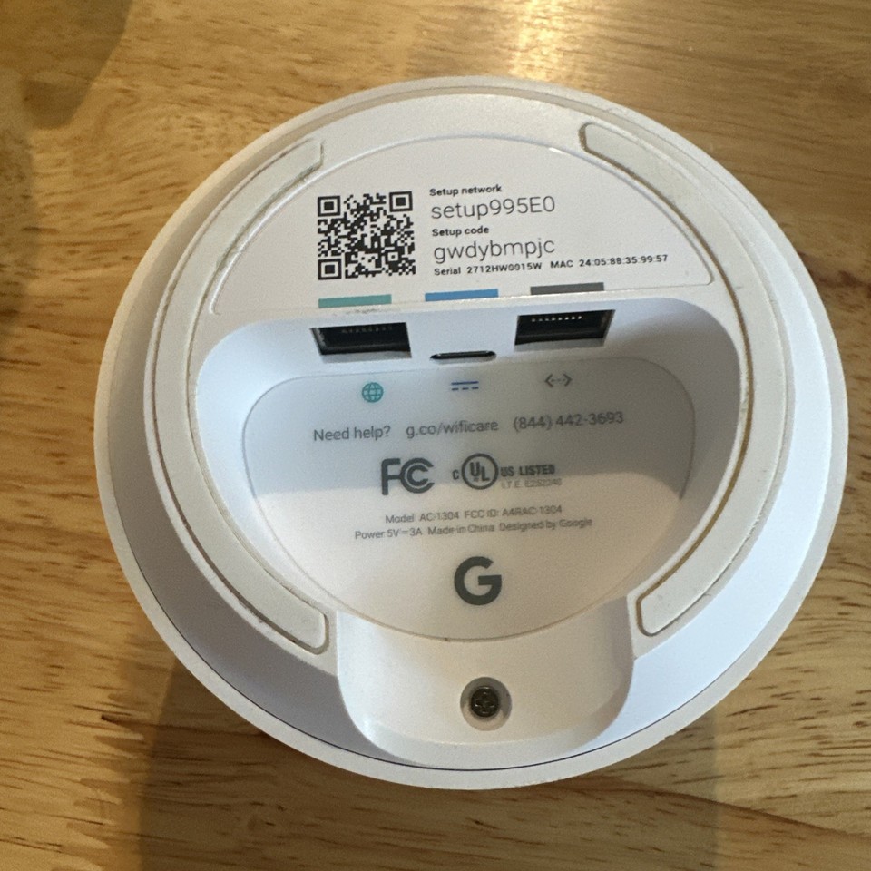 GOOGLE HOME MESH WIFI ROUTER A4RAC-1304 | eBay