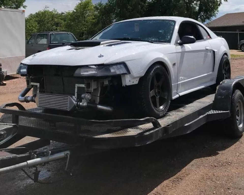 S475 FOR FORD Mustang Single T6 Turbo Kit 96-04 2 VALVE 1200HP 4.6L 2v ...