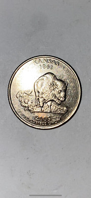 2005-D Kansas Quarter Detached Leg RARE Error Coin | eBay
