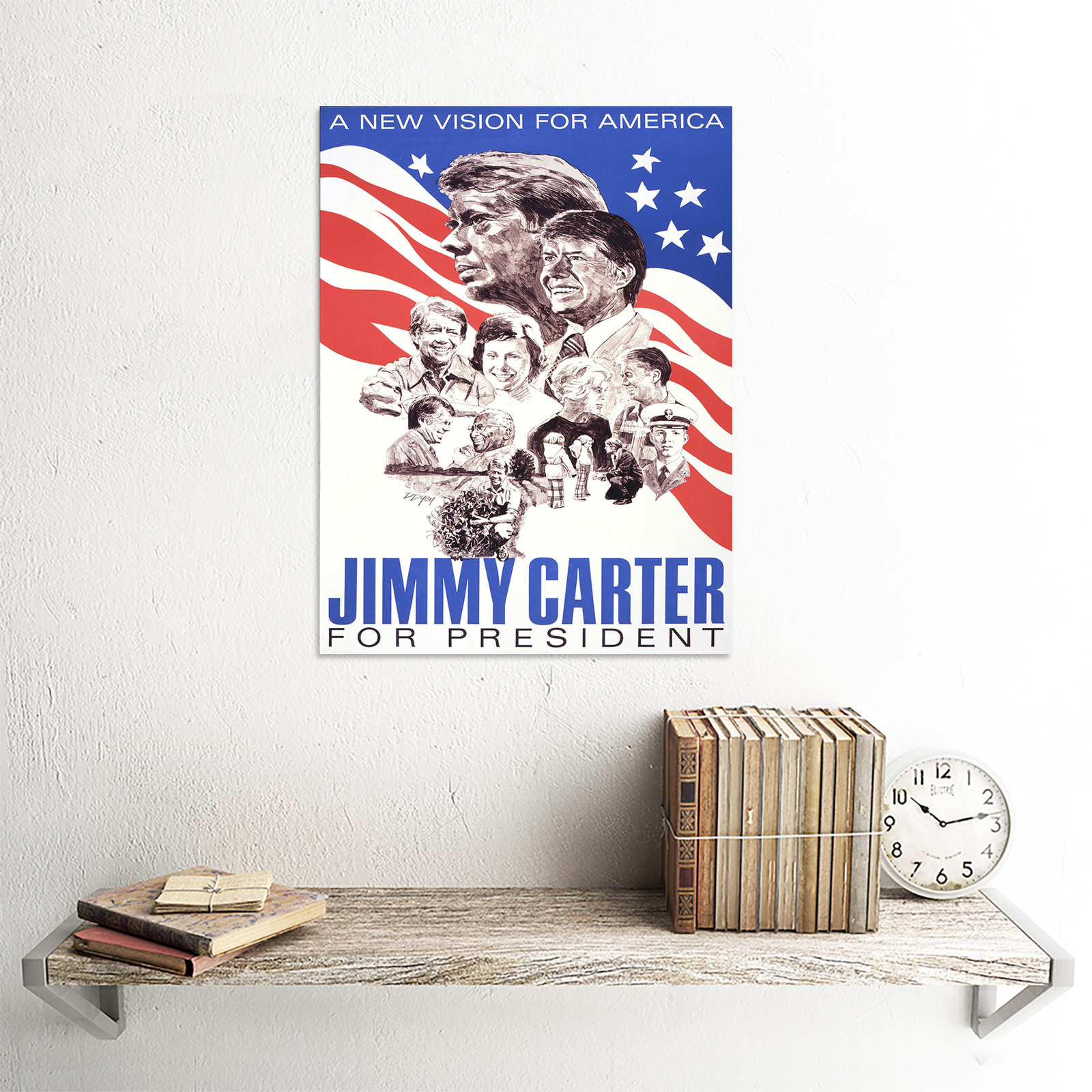 PROPAGANDA POLITICAL PRESIDENT ELECTION CARTER DEMOCRAT USA POSTER ...