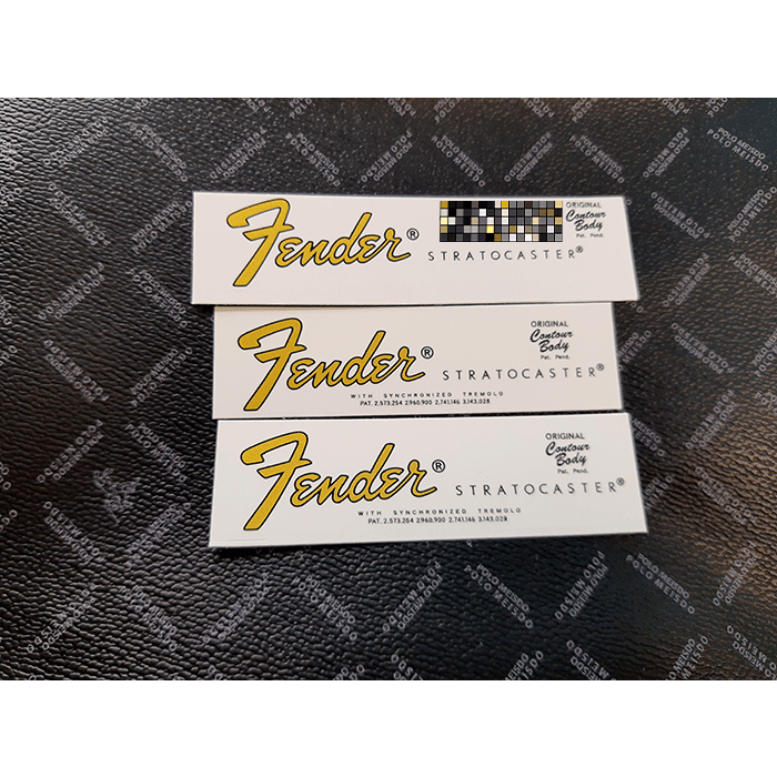 3Pcs Fender ST Waterslide Transfer Guitar Neck Head Headstock Logo ...