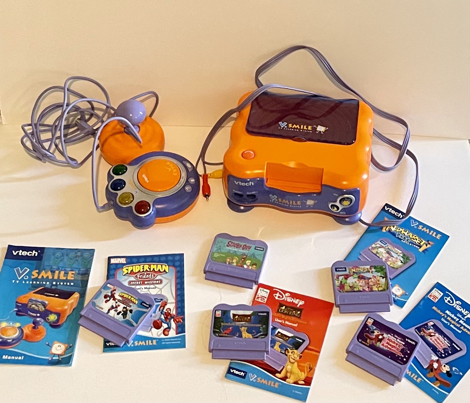 Vtech V Smile TV Learning System Console Bundle 1 Controller And Game ...