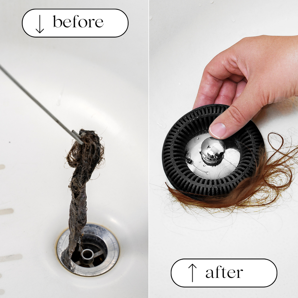 TUBRING The Ultimate Tub Drain Protector/Hair Catcher/Strainer/Snare ...