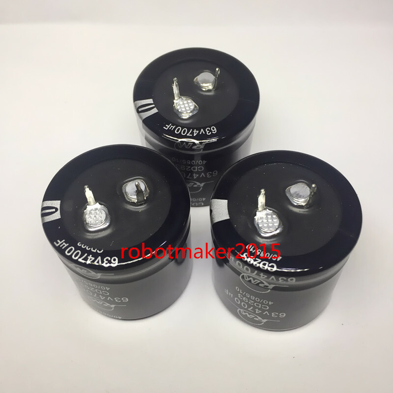 2 Pins 4700uf 4700mfd 63V 30*30 Electrolytic Capacitor CD293 High ...