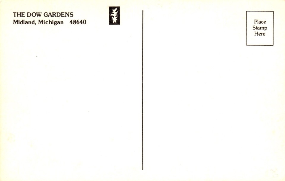 Postcard the Dow Gardens snow fall Midland Michigan | eBay