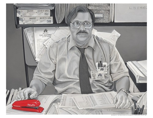 Milton Waddams Red Stapler Office Space Cult Classic Movie Fine Art ...