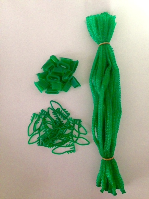 20PC 14" (36cm) Green Poly Mesh Net Bags Netting for Fruit Toys with ...