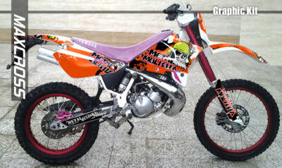 YAMAHA DT200WR WR200 All Years MAXCROSS GRAPHICS KIT DECAL FULL Sticker ...