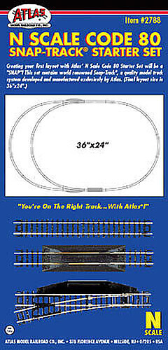 Atlas Code 80 Snap-Track Starter Set - N Scale Nickel Silver Model ...