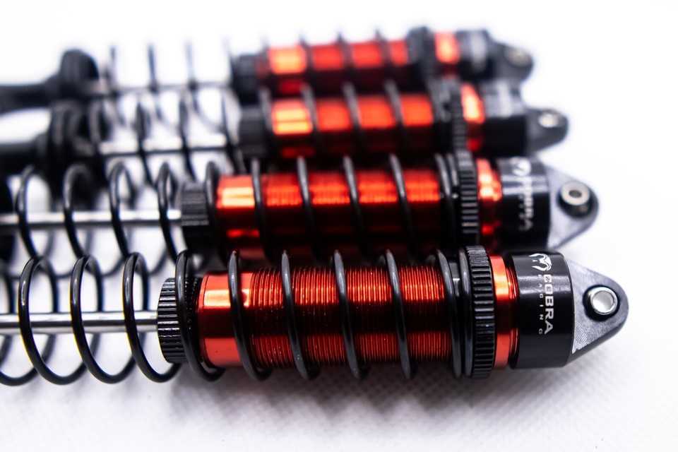 Arrma 1/10 Shocks (Red) - Fits Big Rock, Senton, Typhon, and More (F ...