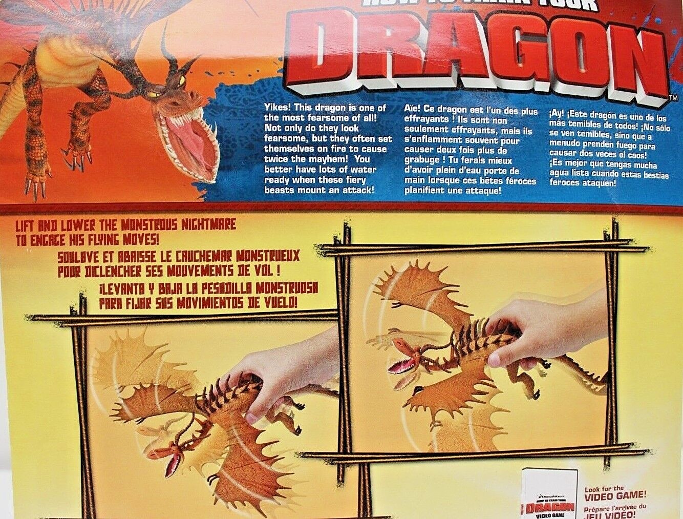 Monstrous Nightmare Dragon On Fire