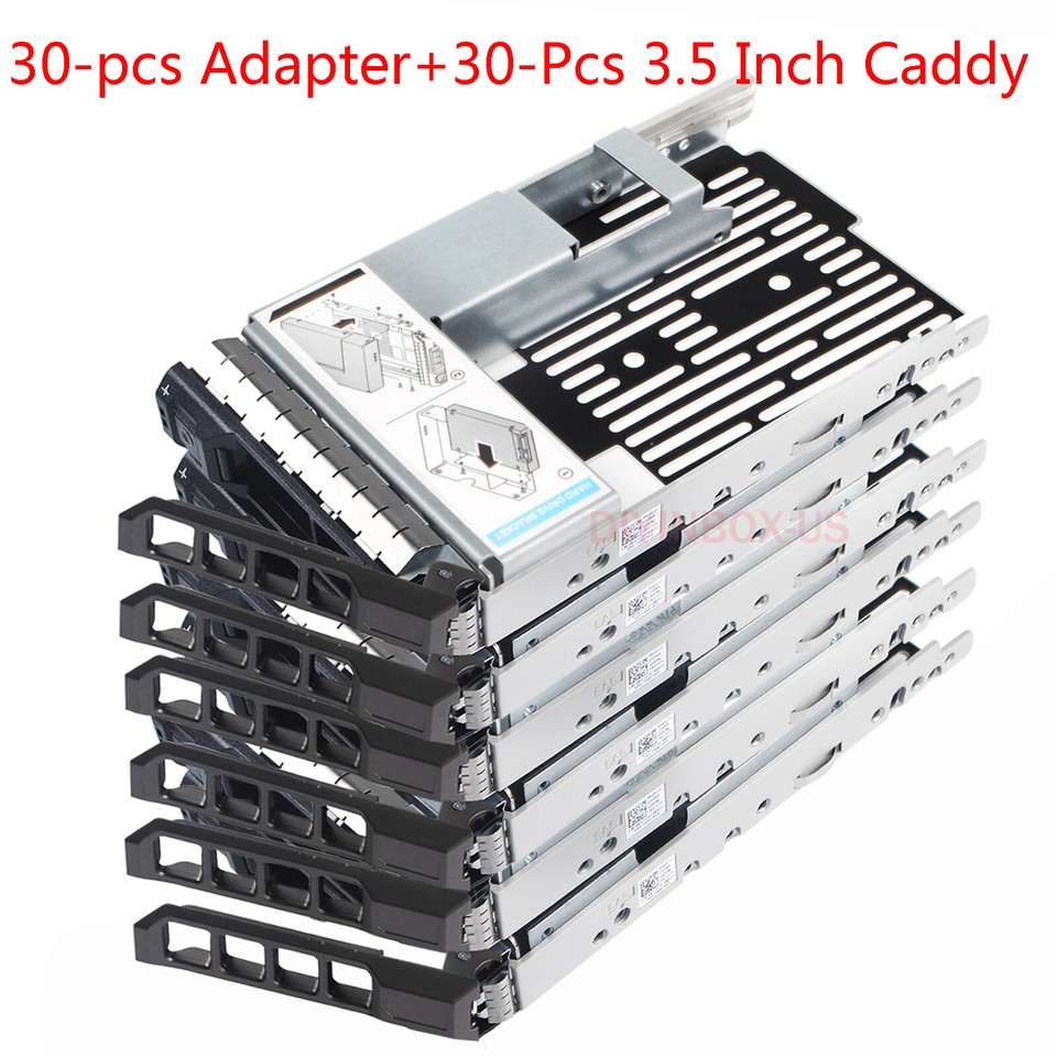 Lot 2.5" to 3.5" Drive Caddy Tray For Dell POWEREDGE R630 R720 R730 ...