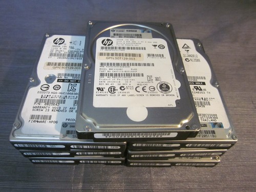 Lot 7 HP 599476-001 300GB 6G 10K SFF 2.5'' SAS Dual Port Enterprise ...