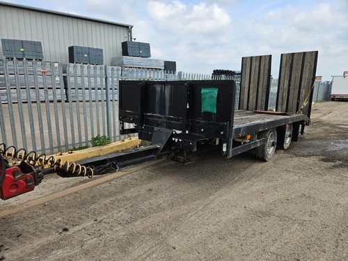 low loader tractor plant trailer beavertail | eBay UK