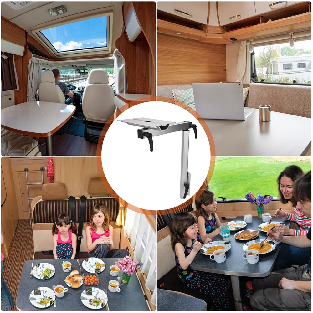 RV Table Leg Movable Rotatable Folding Height Adjustable Camper Caravan ...