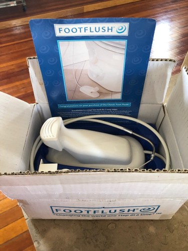 FUN FOOT FLUSH Pedal Safe Sanitary Potty Train hands free flusher THE ...