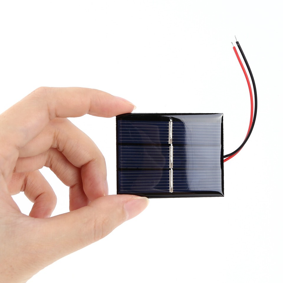 0.4W 1.5V Polysilicon Solar Epoxy Panel with Wire Mini Solar System DIY ...