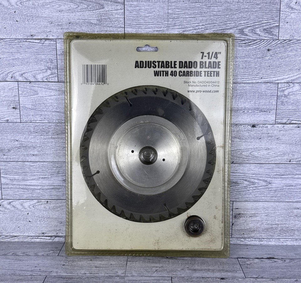 Professional Woodworker 7-1/4" Adjustable Dado Blade with 40 Carbide ...