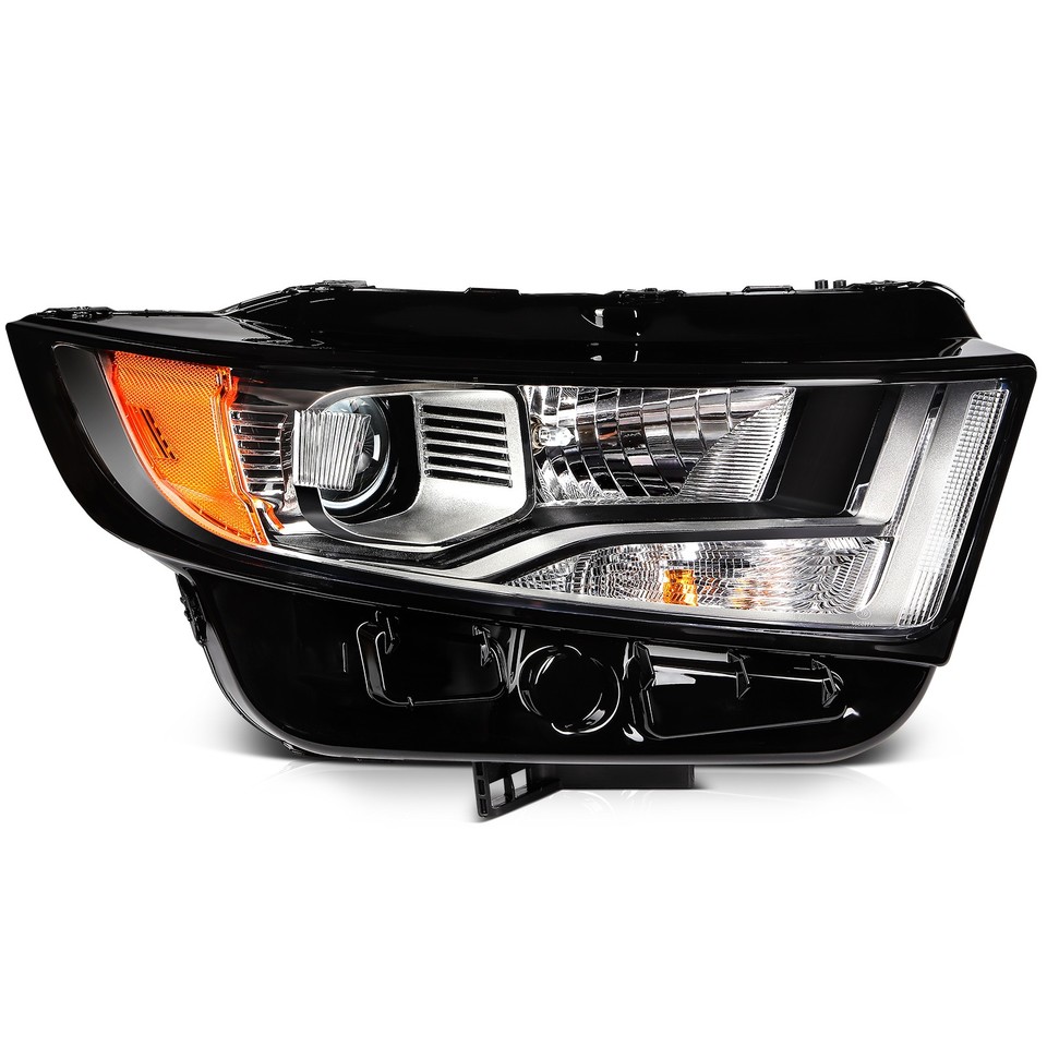 Headlamp For 2015-2018 Ford Edge Black Housing Headlights Assembly Left ...