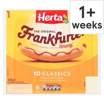 Herta Classic Frankfurter Hot Dogs 10 Pack 350G | eBay UK