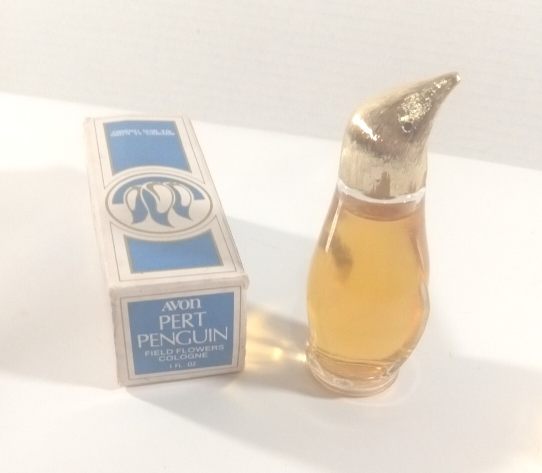 avon vintage perfume cologne bottles Pert Penguin Field Of Flowers ...