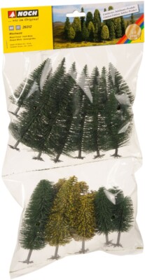 HO Scale Scenery - 26312 - Mixed Forrest Trees 6,5 - 15 cm, 25 pieces ...