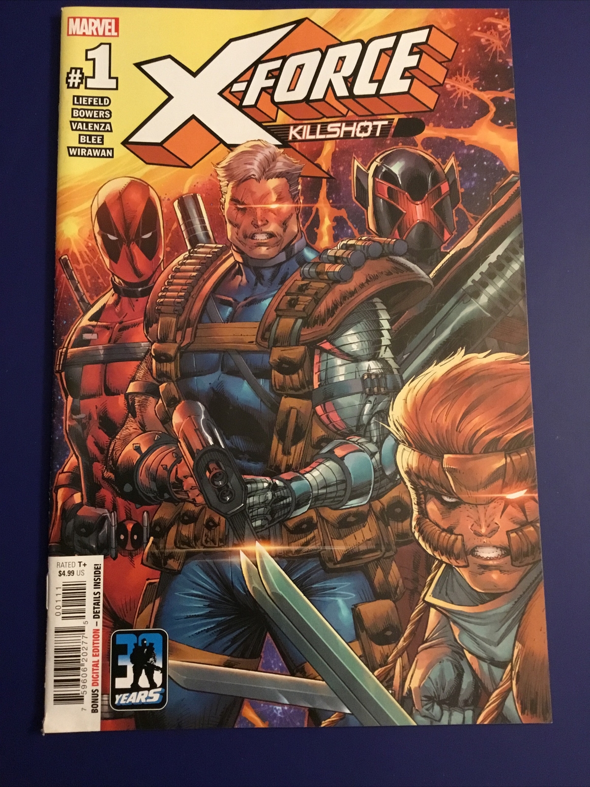 X-Force Killshot #1 30th Anniversary Rob Liefeld January 2022 Marvel ...