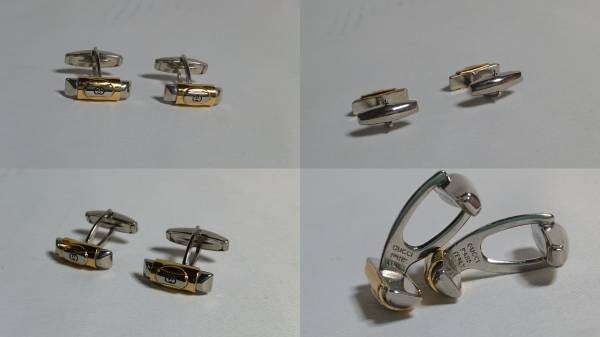 Genuine Gucci vintage interlocking GG logo cufflinks … - Gem