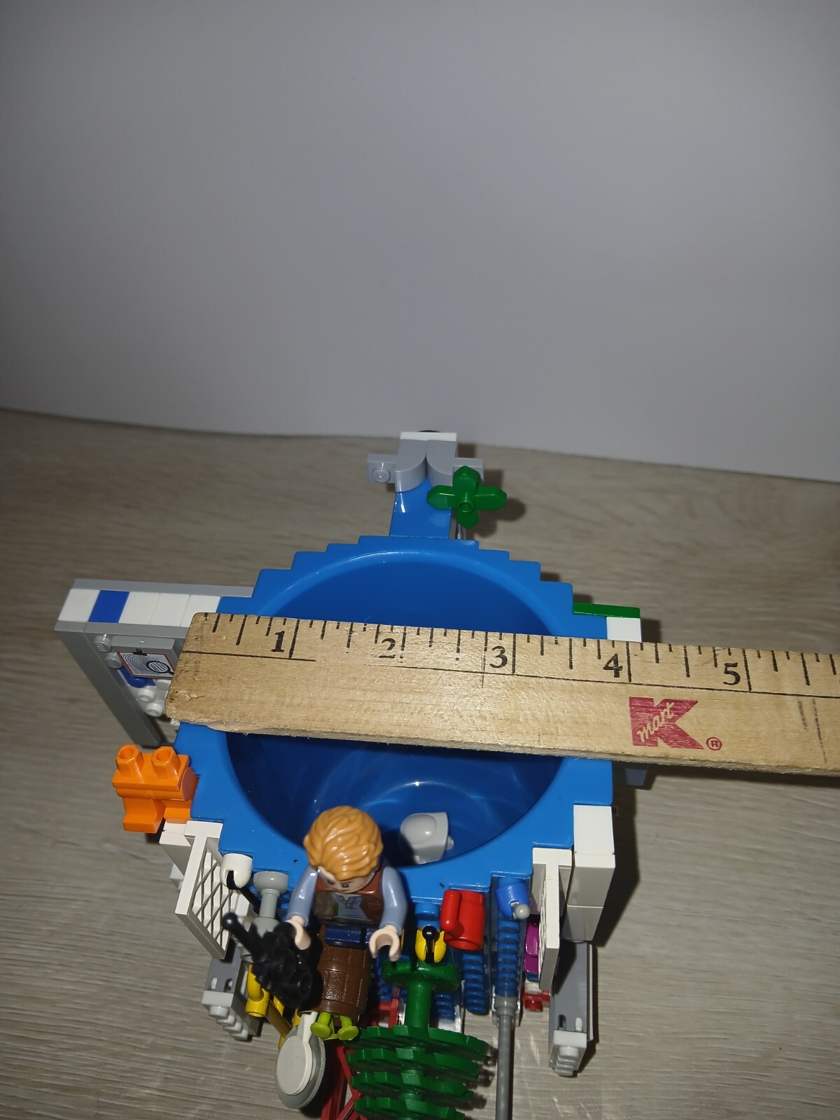 Build On Brick Coffee Mug With Lego Blocks And Miniature Figure Blue 6 ...