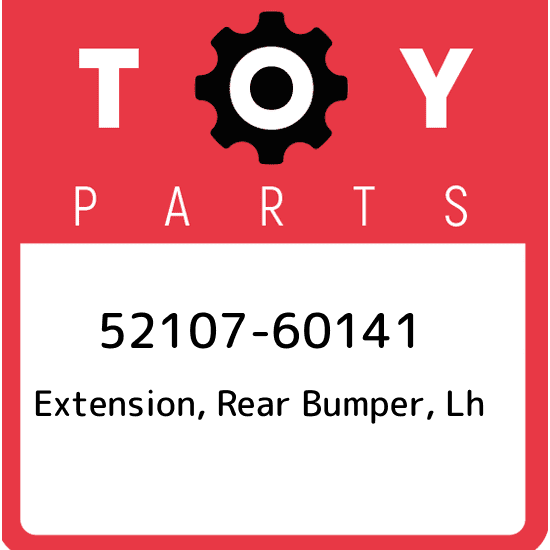 52107-60141 Toyota Extension, rear bumper, lh 5210760141, New Genuine ...