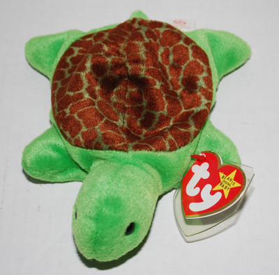 Speedy Turtle Ty Beanie Baby Plush Toy Stuffed Animal MWMT Retired 1993 ...
