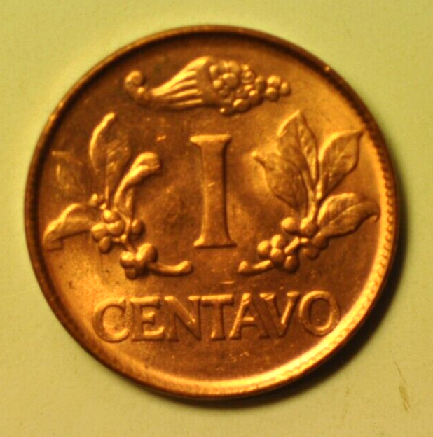 mw23531 Colombia; Centavo 1967 KM#205a Red UNC | eBay