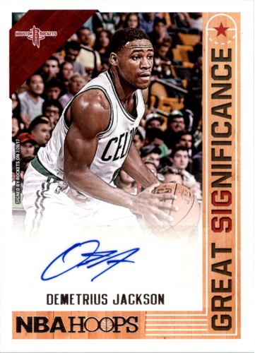 2017-18 Hoops Great SIGnificance Autographs #36 Demetrius Jackson Auto ...