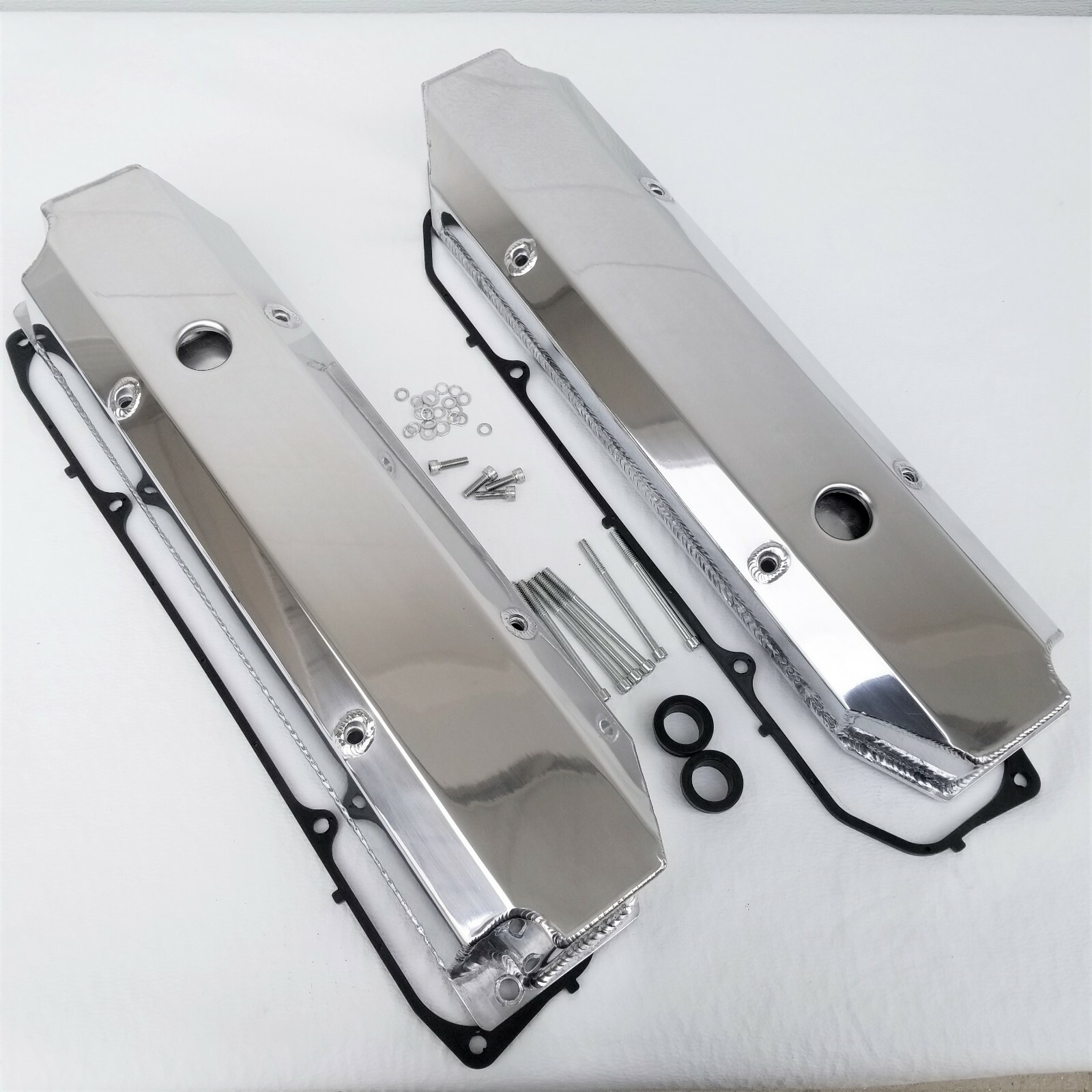 Fits Big Block Dodge Mopar Fabricated Polished Aluminum Valve Covers ...