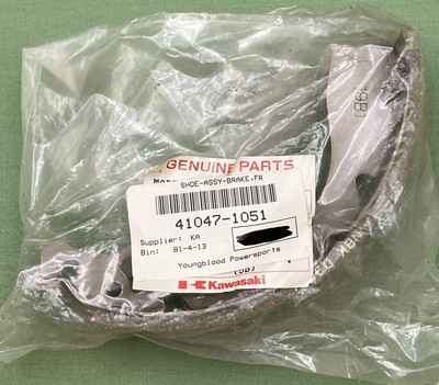 NEW GENIUNE KAWASAKI 41047-1051 Shoe Assembly, Brake, Fr | eBay