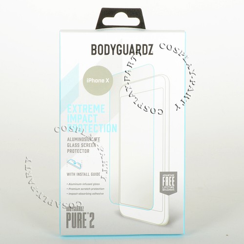 Bodyguardz Pure 2 Tempered Glass Screen Protector For iPhone X / iPhone ...