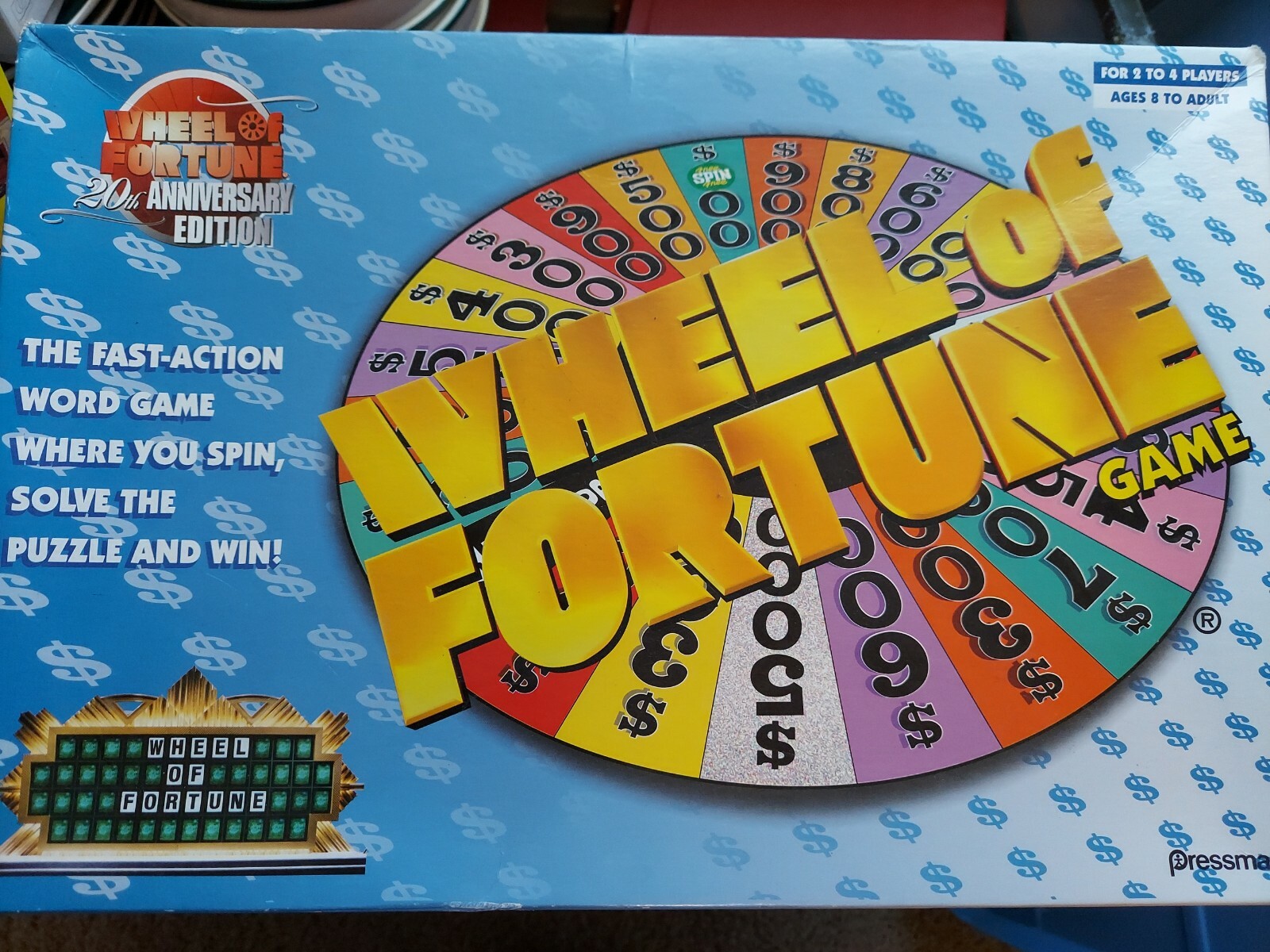 New Wheel of Fortune 20th Anniversary Edition Game (2002) By Pressman ...