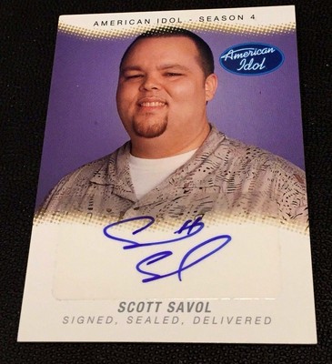 SCOTT SAVOL 2005 American Idol AUTOGRAPH Season 4 Signed Sealed ...