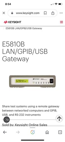 Keysight E5810B LAN/GPIB/USB Gateway (Brand New/ Unopened) | eBay