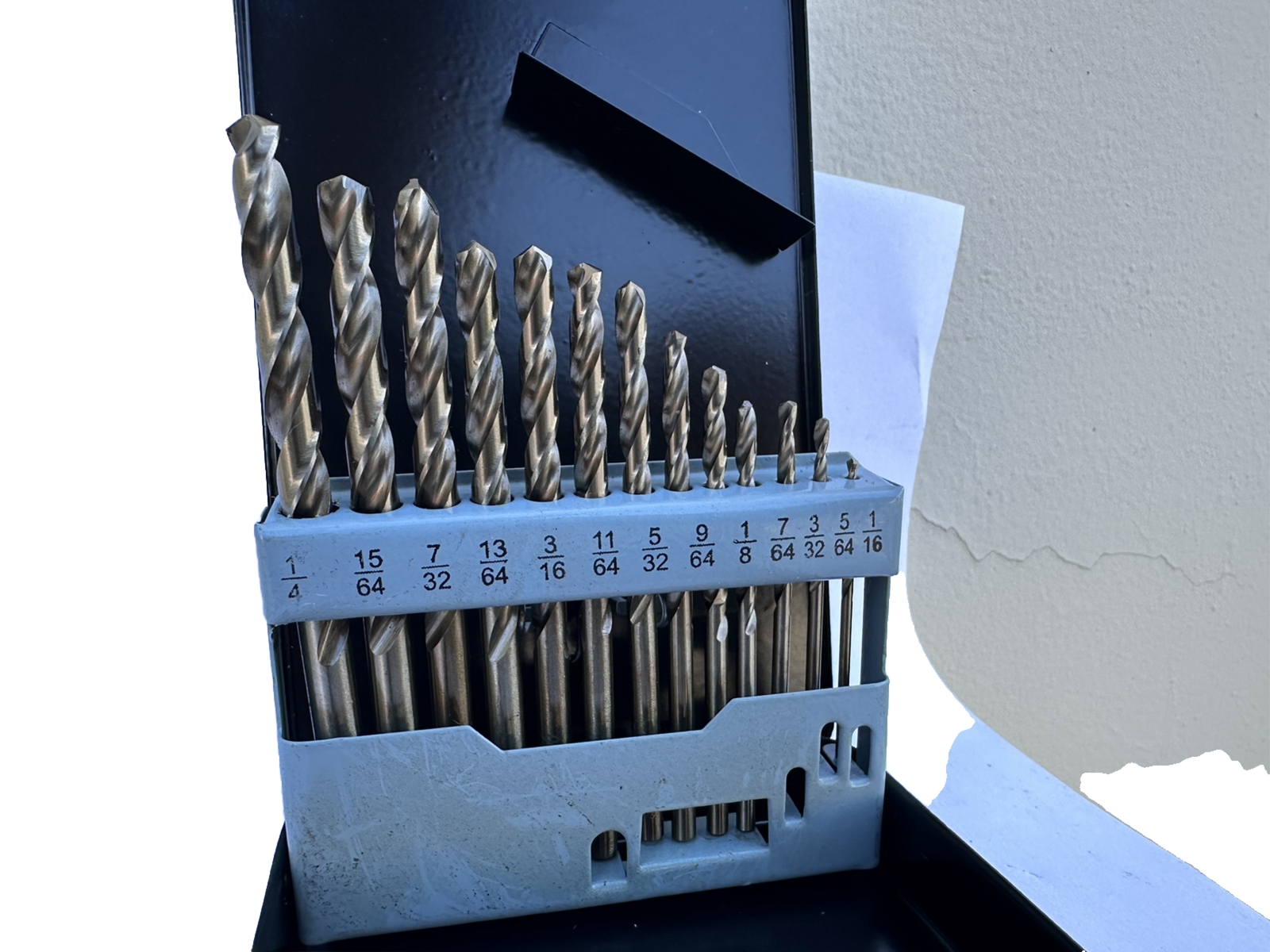 13pcs Cobalt SAE Drill Bit Set With Index Case | eBay