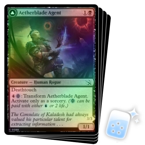 FOIL AETHERBLADE AGENT X4 March Of The Machine MOM Magic MTG MINT CARD ...