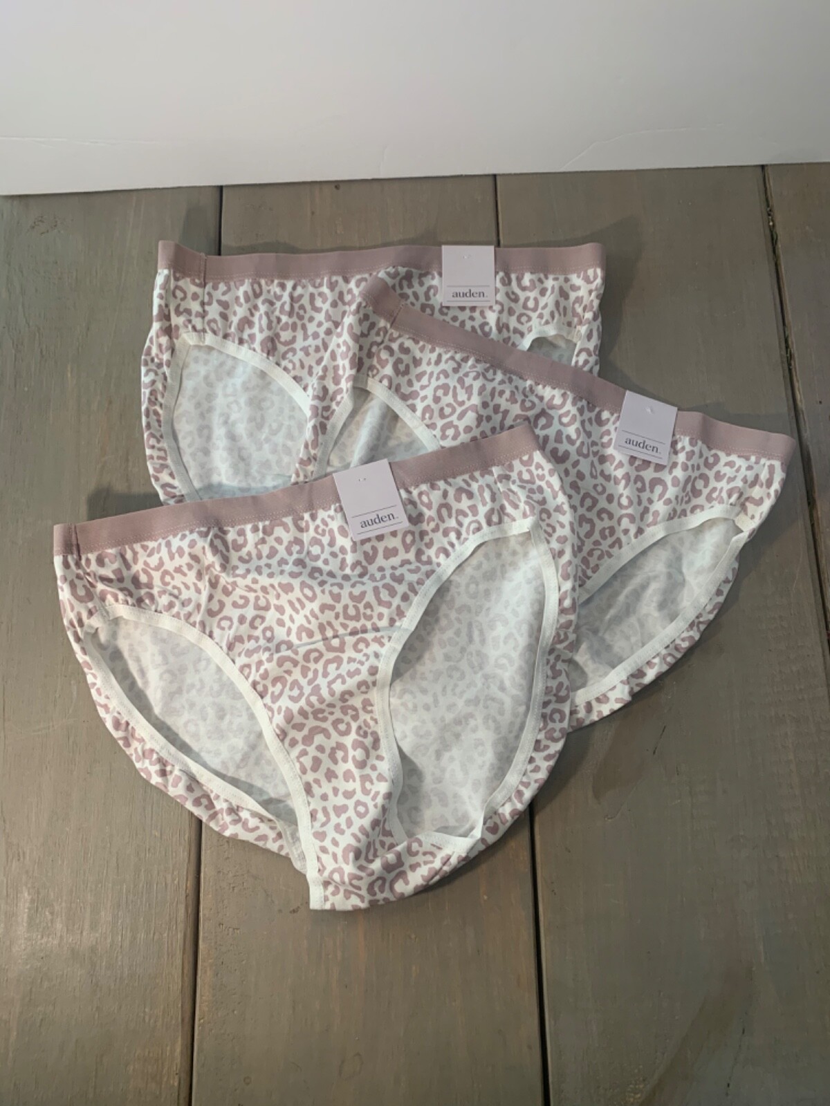 Women's High Cut Briefs Auden Leopard print underwear size Small (4-6 ...