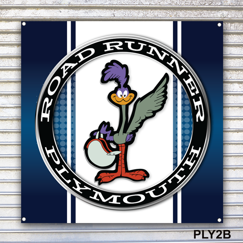 Plymouth Road Runner Banner Sign Wall Art | eBay
